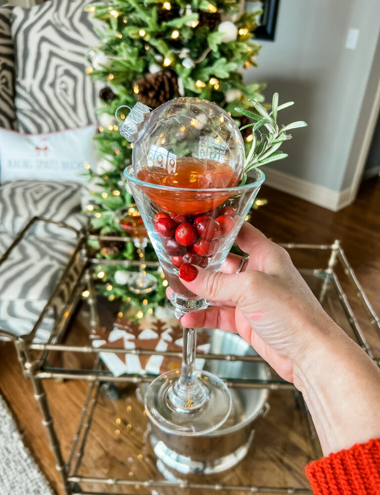 DIY Cocktail & Mocktail Bar Cart - Crazy Busy Mama