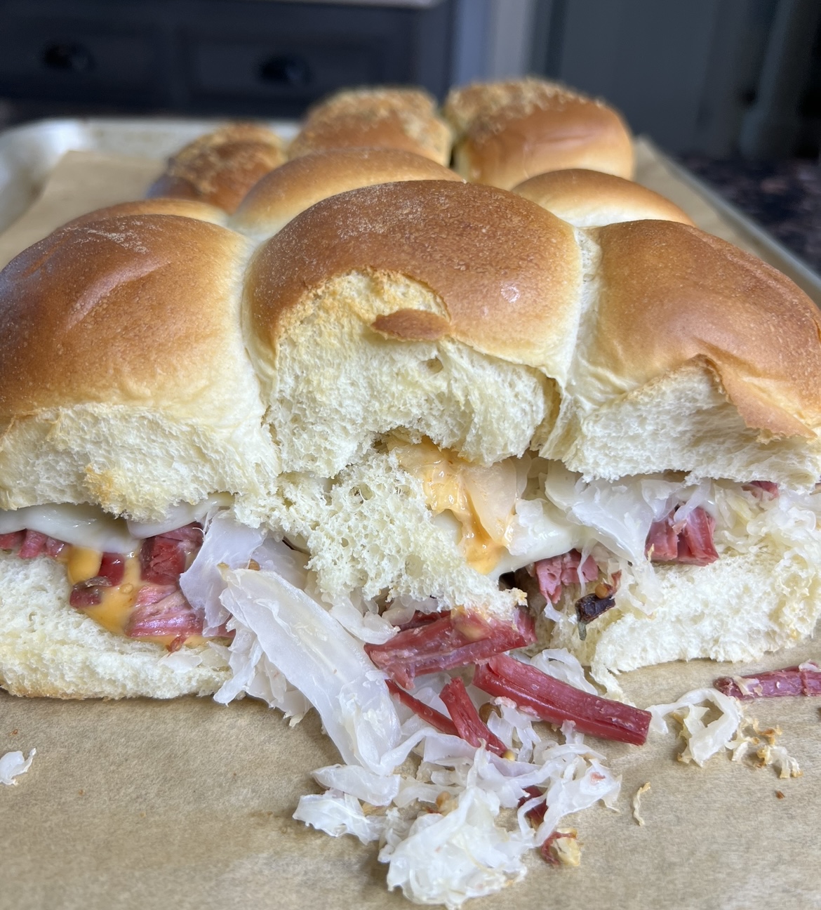 Reuben Sandwich Recipe (Sliders) - Crazy Busy Mama