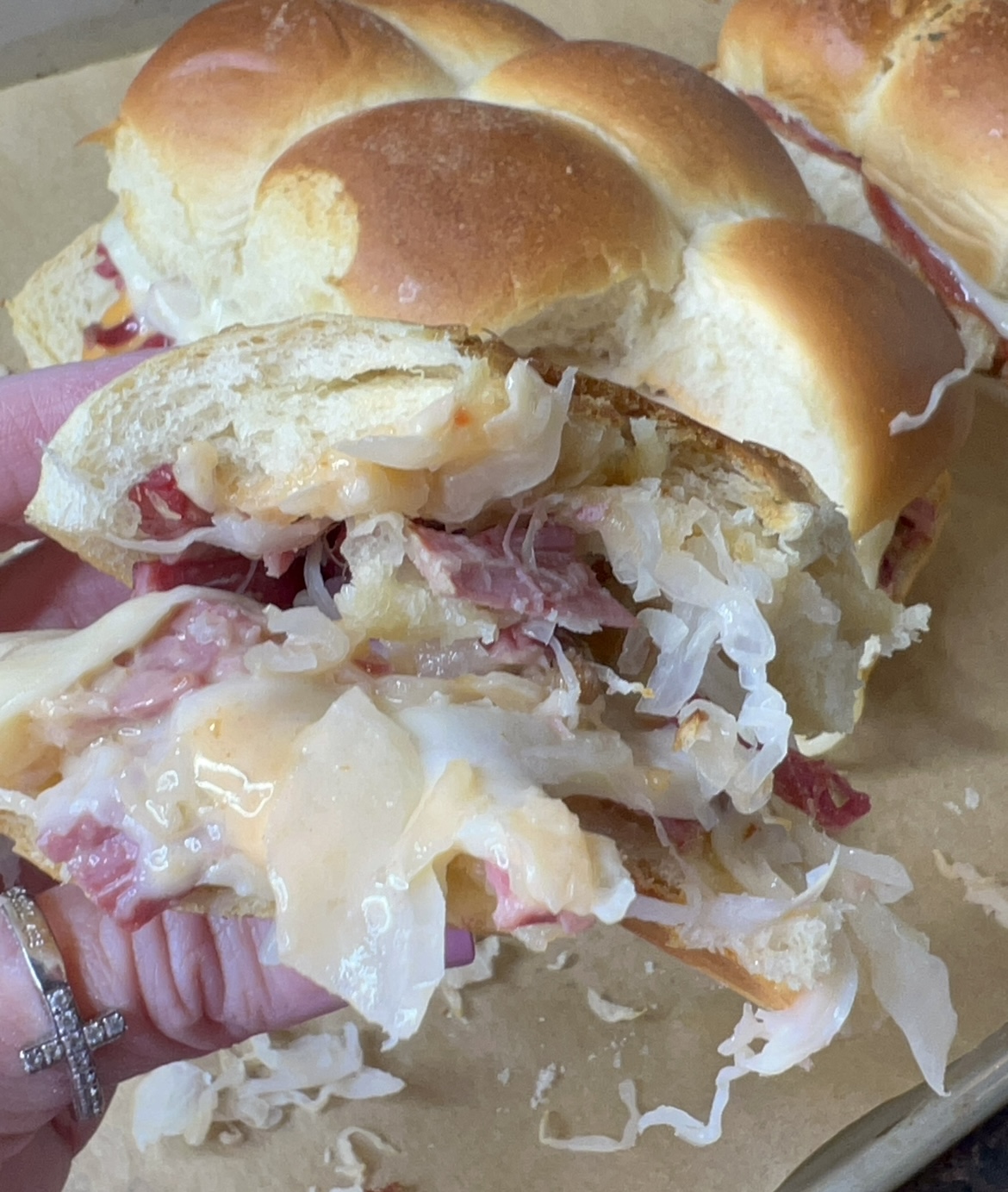 Reuben Sandwich Recipe (Sliders) - Crazy Busy Mama