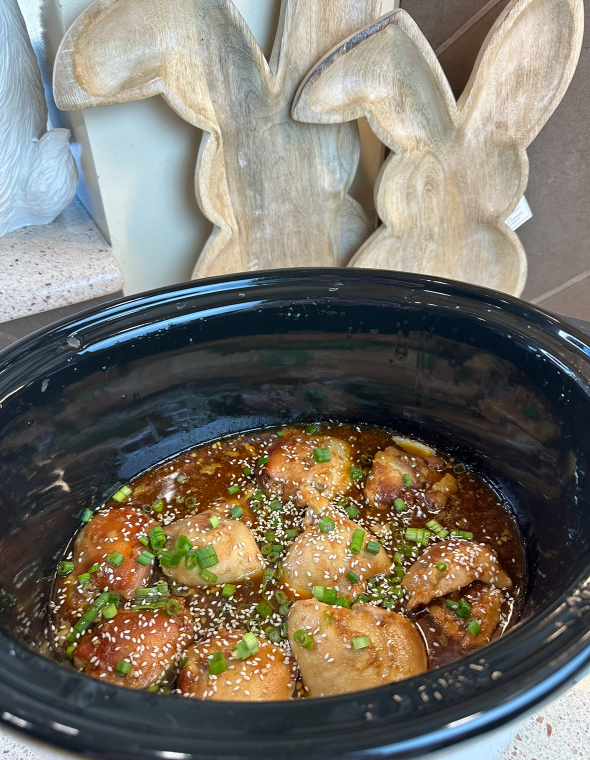 Honey Garlic Chicken (Slow Cooker) - Crazy Busy Mama