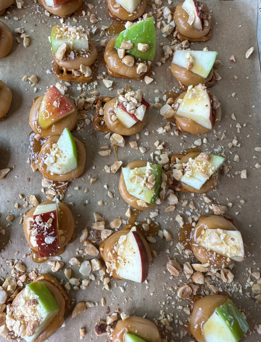Caramel Apple Pretzel Bites - Crazy Busy Mama