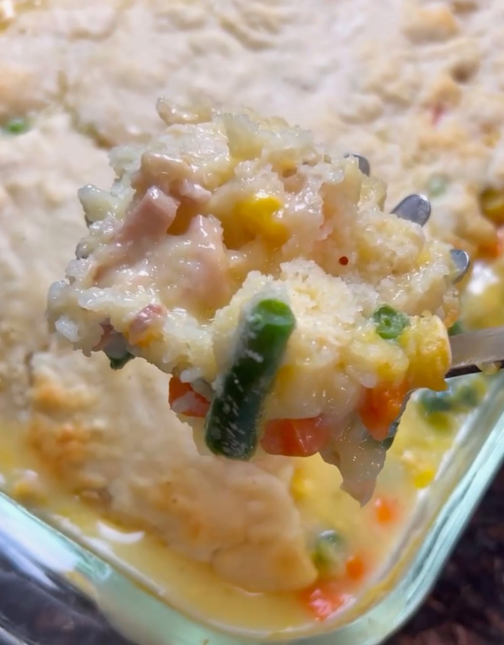 Chicken Pot Pie Casserole - Crazy Busy Mama