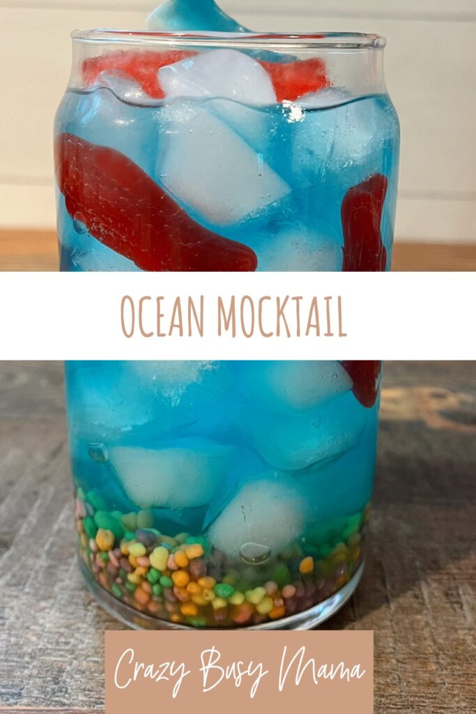 Candy Blue Ocean Mocktail - Crazy Busy Mama