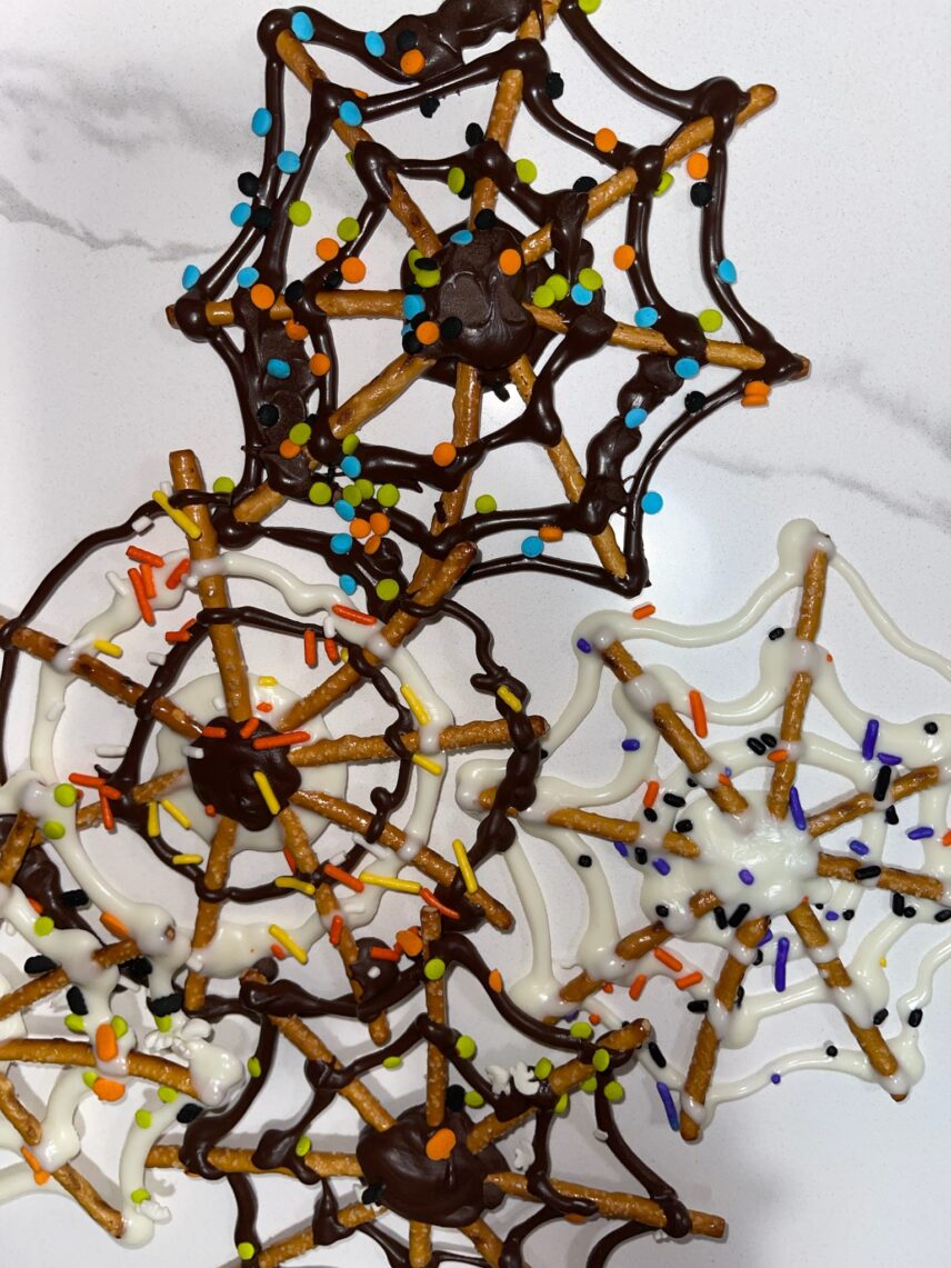Spider Webs – The Sweet & Salty Halloween Treat (video) - Crazy Busy Mama