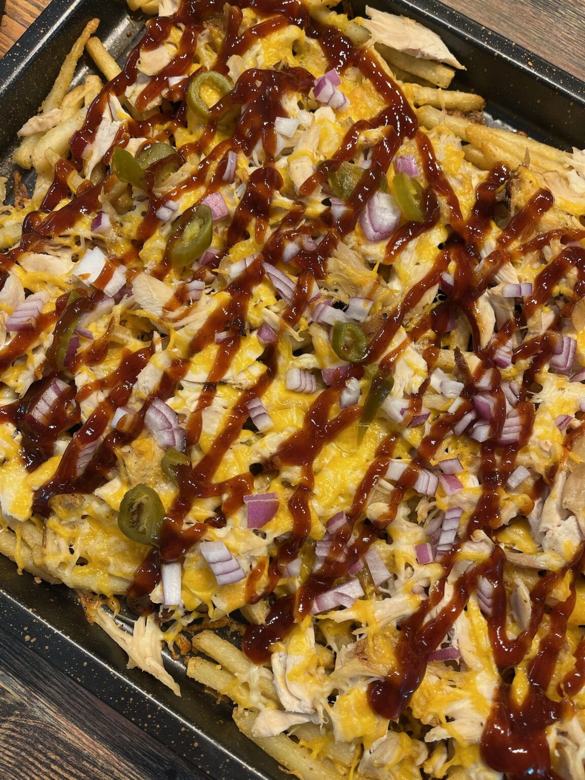 Loaded BBQ Nacho Fries - Crazy Busy Mama