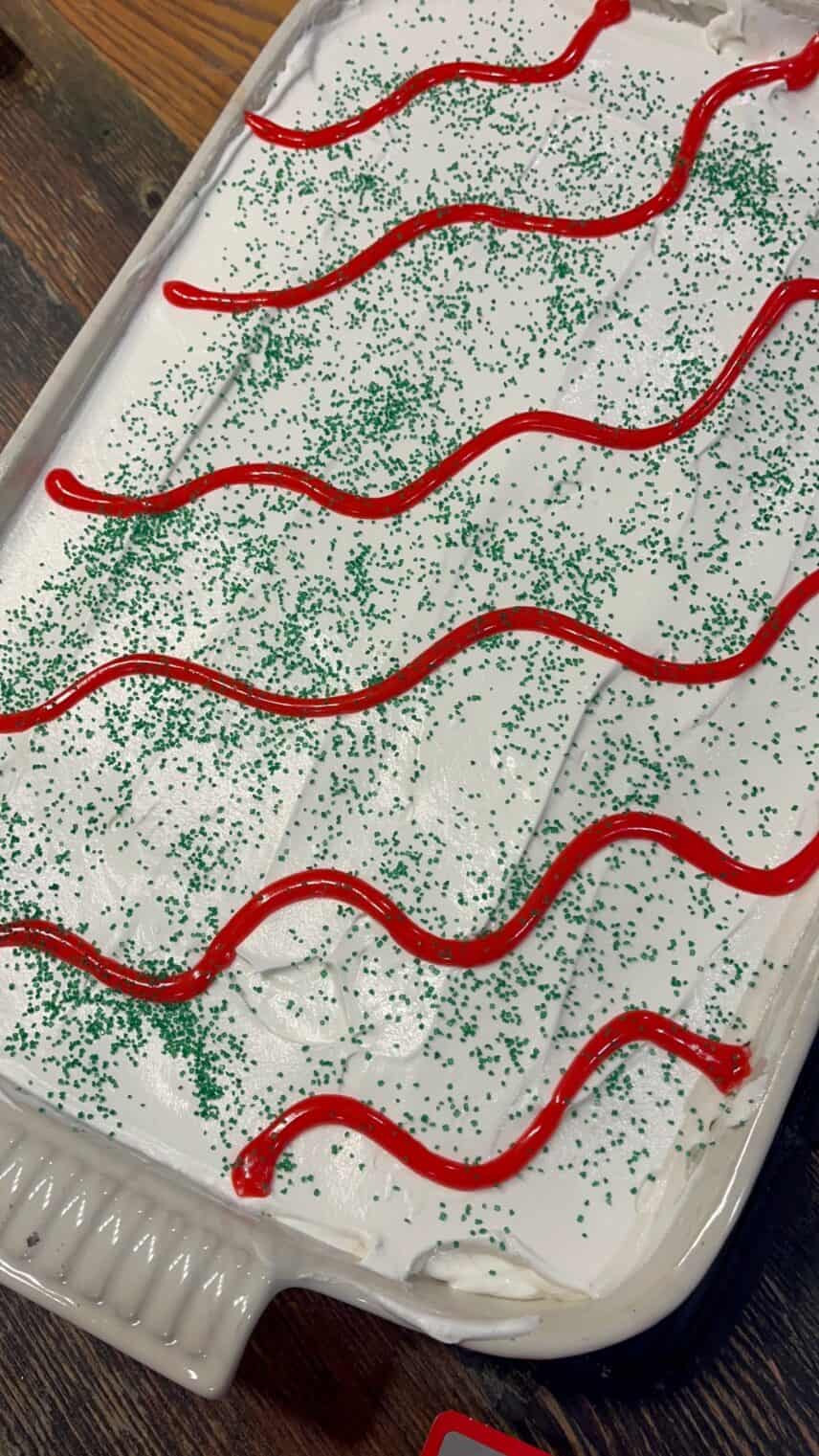 Little Debbie Christmas Tree Poke Cake - Crazy Busy Mama