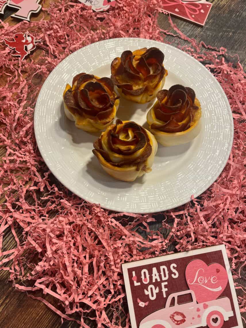 Valentine’s Day Pizza Roses - Crazy Busy Mama