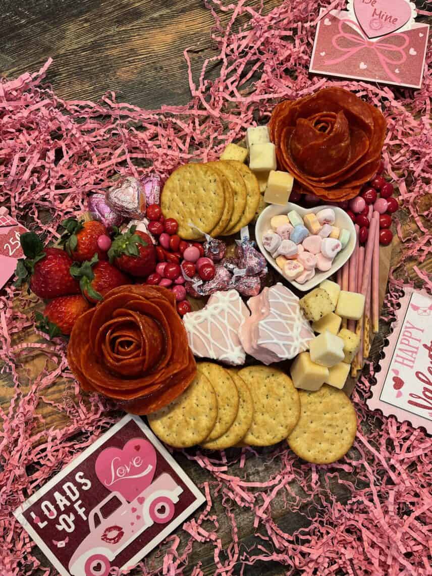 Valentine’s Day Charcuterie Board - Crazy Busy Mama