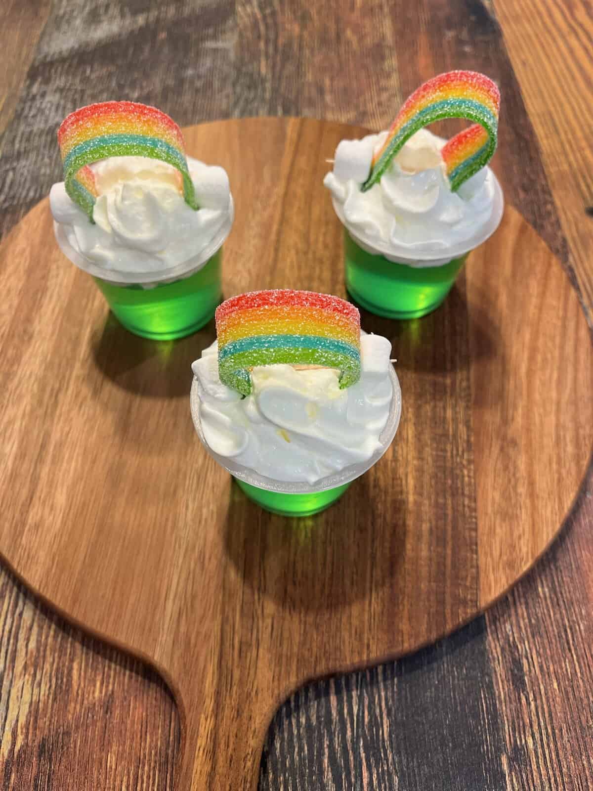Jell-O St. Patrick Cups - Crazy Busy Mama